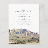Watercolor Boulder Colorado Save the Date Postcard | Zazzle