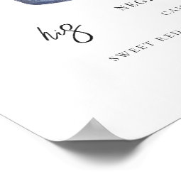 Watercolor | Bride & Groom Signature Drink Poster | Zazzle