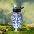 Watercolor Butterfly Blue Water Bottle | Zazzle