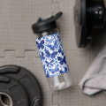 Watercolor Butterfly Blue Water Bottle | Zazzle