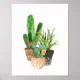 Watercolor Cactus and Succulent Group Poster | Zazzle