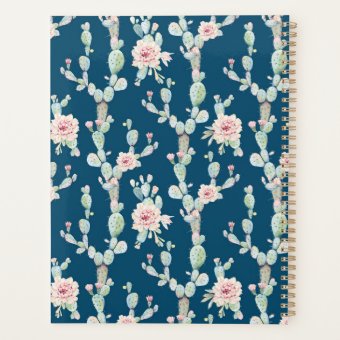 Watercolor Cactus Homeschool Teacher Student Planner | Zazzle