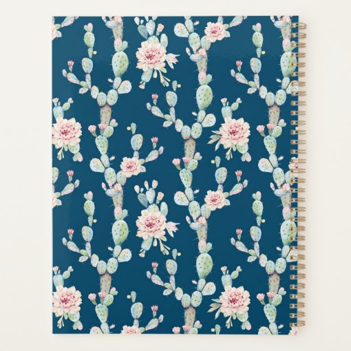 Watercolor Cactus Homeschool Teacher Student Planner | Zazzle