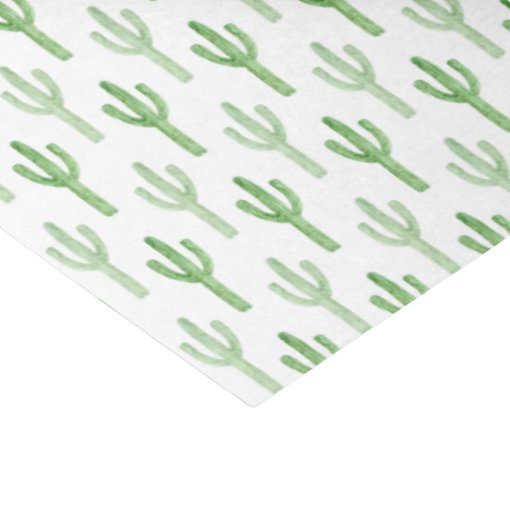 Watercolor Cactus Pattern Tissue Paper | Zazzle