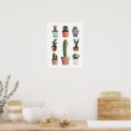 Watercolor Cactus Plants Poster | Zazzle