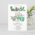 Watercolor Cactus Polka Dots 50th Birthday Invitation | Zazzle