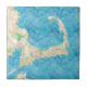Watercolor Cape Cod Map Tile | Zazzle
