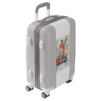 Watercolor Cat Design Luggage | Zazzle