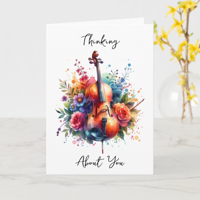 watercolour cello