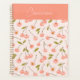 Watercolor Cherry Pattern Planner | Zazzle