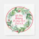 Watercolor Christmas MAHJONG Holiday Wreath Napkins | Zazzle