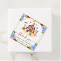 Watercolor Circus Animals Floral Birthday Favor Tags | Zazzle