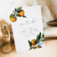 Watercolor Citrus Orange Floral Save the Date Invitation | Zazzle