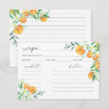 Watercolor citrus orange - recipe card | Zazzle