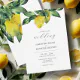 Watercolor Citrus Wedding Invitations | Zazzle