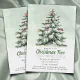 Watercolor Classic Christmas Tree Decorating Party Invitation | Zazzle