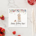 Watercolor Cockapoo Dog Birthday Party Thank You Napkins | Zazzle