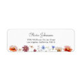 Watercolor Colorful Wildflower Meadow Label | Zazzle