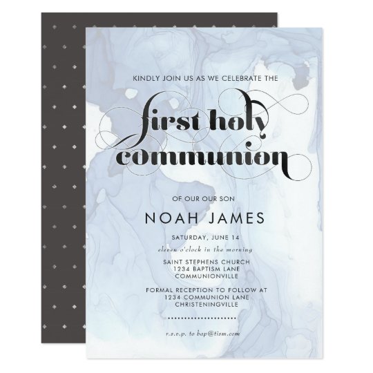 Watercolor Communion Invitation | Zazzle.com