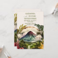 Watercolor Costa Rica Destination Wedding Invitati Invitation | Zazzle