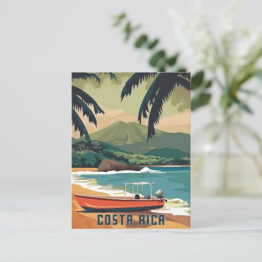 Watercolor Costa Rica Postcard | Zazzle