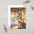 Watercolor Country Kitchen Background Business Card | Zazzle