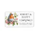 Watercolor Crowned Spring Robin Address Label | Zazzle
