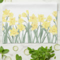 Watercolor Daffodil Kitchen Towel | Zazzle