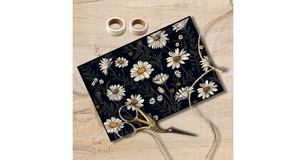Watercolor Daisy Decoupage Vintage Daisy Decoupage Tissue Paper | Zazzle