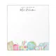 Watercolor Desk of Teacher Back to School Supplies Notepad | Zazzle