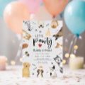 Watercolor Dog Birthday Invitation | Zazzle