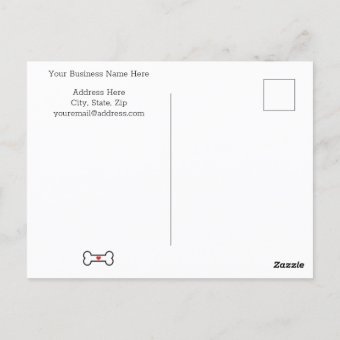 Watercolor Dog Bone Custom Thank you card | Zazzle
