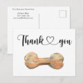 Watercolor Dog Bone Custom Thank you card | Zazzle