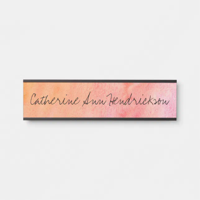 Watercolor Door Sign | Zazzle