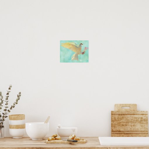 Watercolor Dove Poster | Zazzle