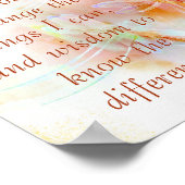 Watercolor dragonflies serenity prayer poster | Zazzle