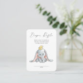 Watercolor Dumbo Diaper Raffle Insert Card | Zazzle