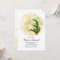 Watercolor Easter Lily Invitation | Zazzle