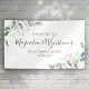 Watercolor Eucalyptus Engagement Party Welcome Banner | Zazzle