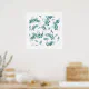 Watercolor eucalyptus greenery poster | Zazzle