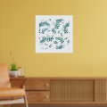 Watercolor eucalyptus greenery poster | Zazzle