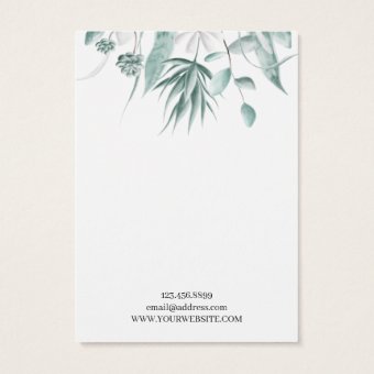 Watercolor Eucalyptus Succulent • Necklace Display | Zazzle