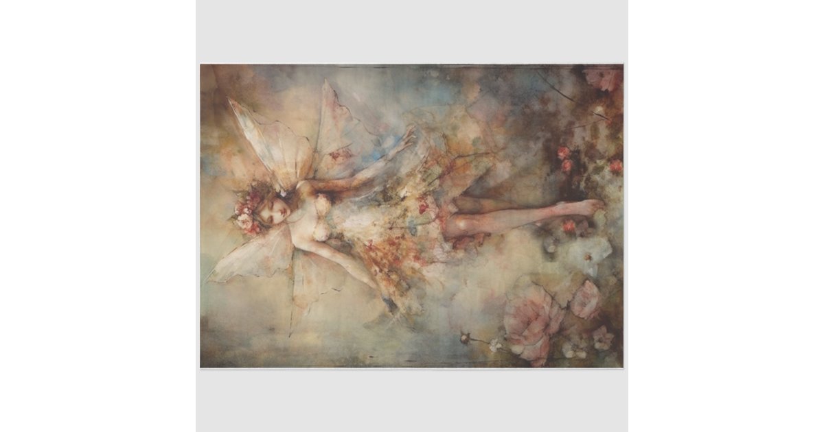 Watercolor Fairy Tissue Paper | Zazzle