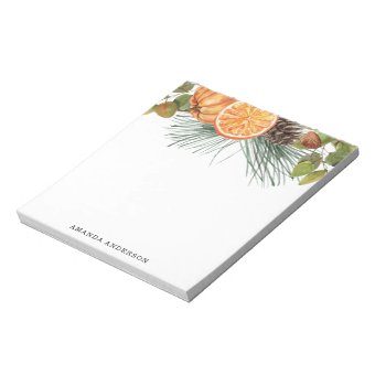 Watercolor Fall Personalized Notepad | Zazzle