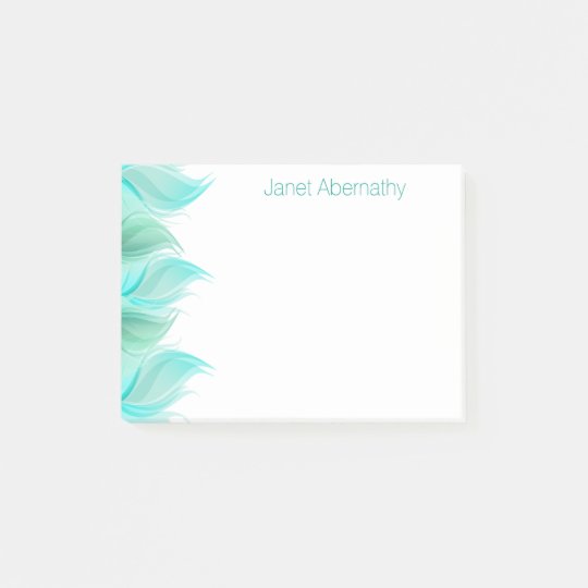 Watercolor Feathers Personalized Post-it Notes | Zazzle.com