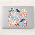 Watercolor Fish Scrapbook Stationery Sticker | Zazzle