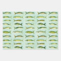 Watercolor Fish Wrapping Paper Sheets | Zazzle