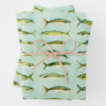 Watercolor Fish Wrapping Paper Sheets | Zazzle