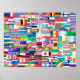 Watercolor Flags of the World Poster | Zazzle