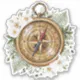 Watercolor Floral Compass Sticker | Zazzle